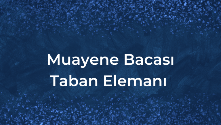 Muayene Bacası Ölçüleri | Sarıkayalar Beton Boru